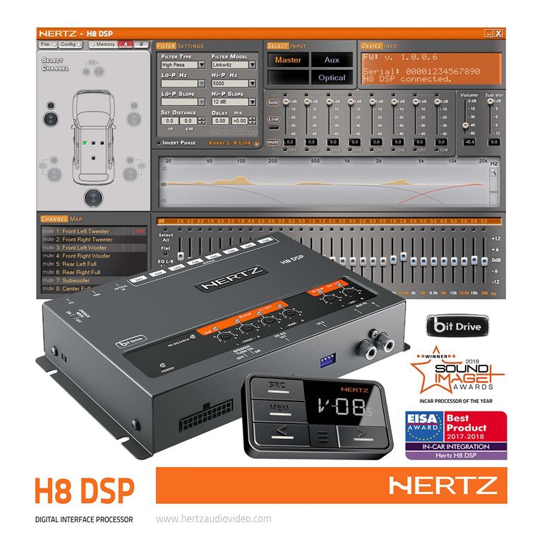 Jual Hertz H8 Car Audio DSP Manager 8-Channel | Shopee Indonesia