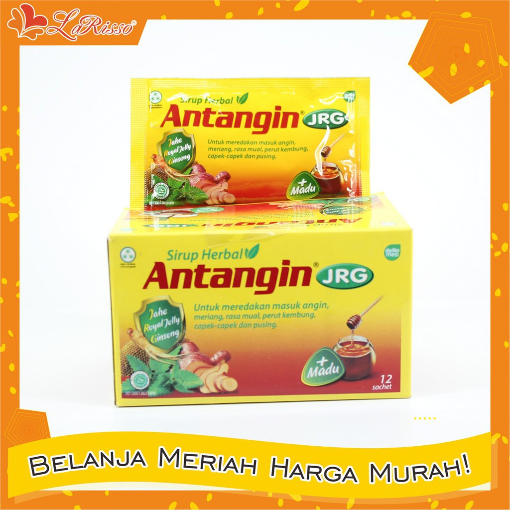 Jual ANTANGIN JRG SIRUP HERBAL SACHET (BOX@12PCS) | Shopee Indonesia