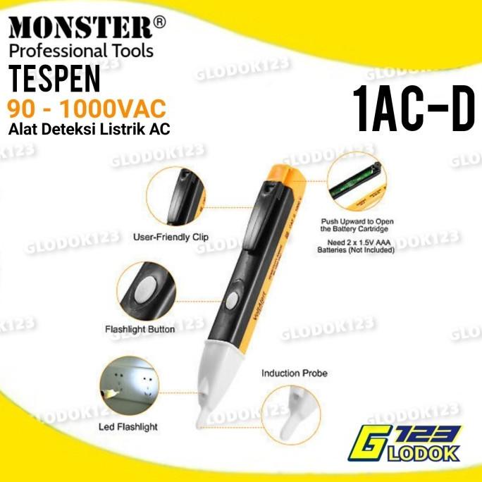 Jual Tespen Bunyi Ac Volt Tester Deteksi Kabel Putus Tanpa Sentuh 1Ac-D ...