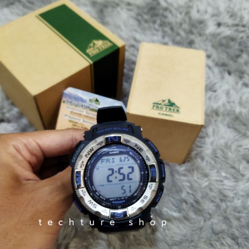 Jual Jam Casio Protrek PRG-260-2DR Original Altimeter Barometer Compass ...