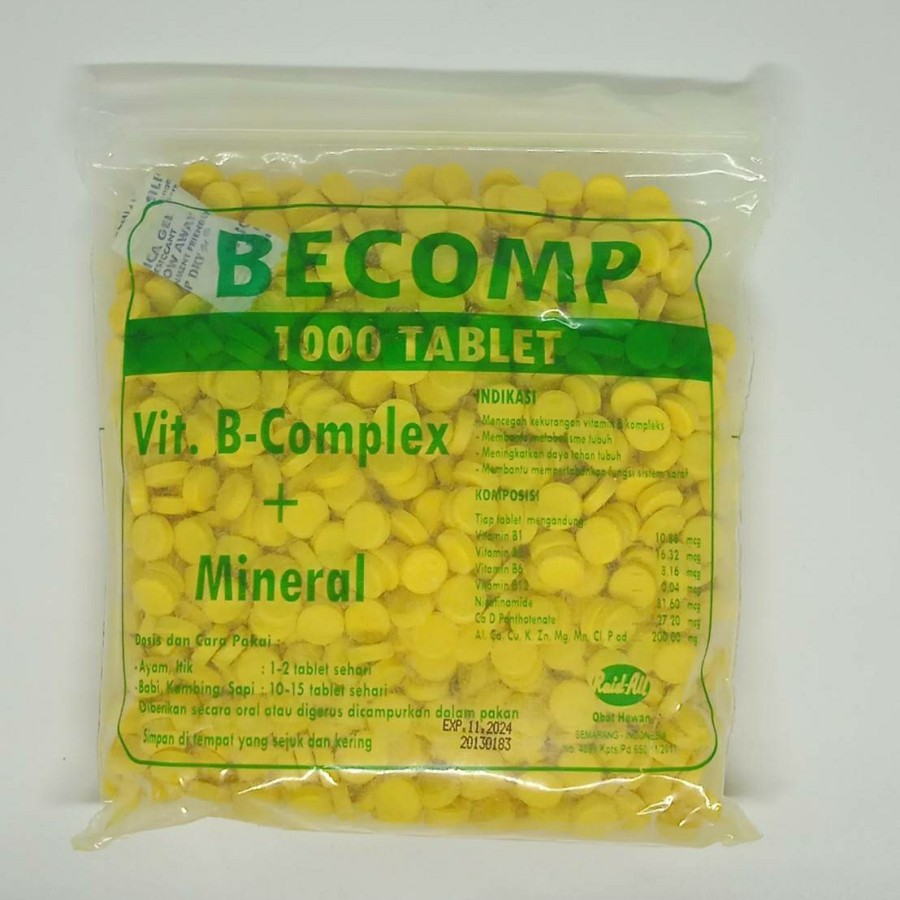 Jual vitamin becomp b komplex dan mineral 1000 tablet | Shopee Indonesia