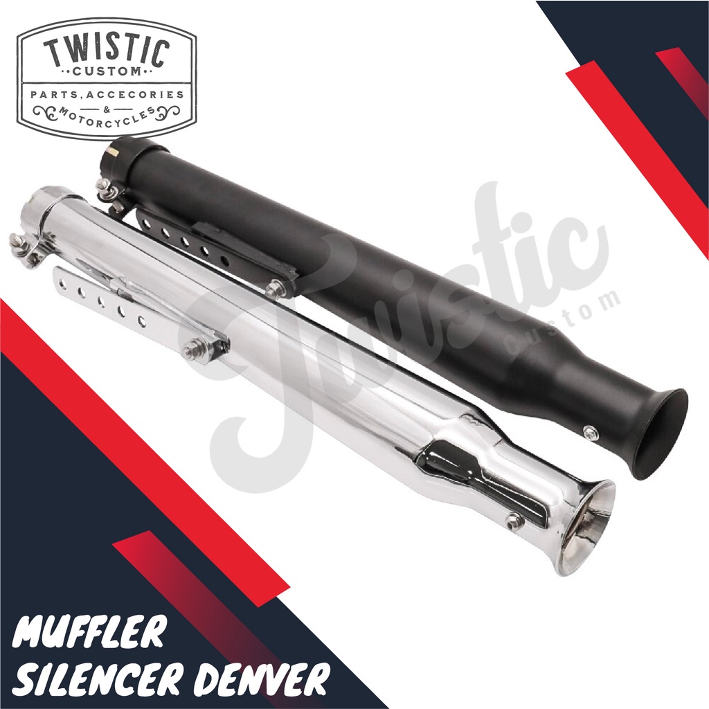 Jual Knalpot Muffler Denver Motor Custom W175 Benelli Harley Royal ...