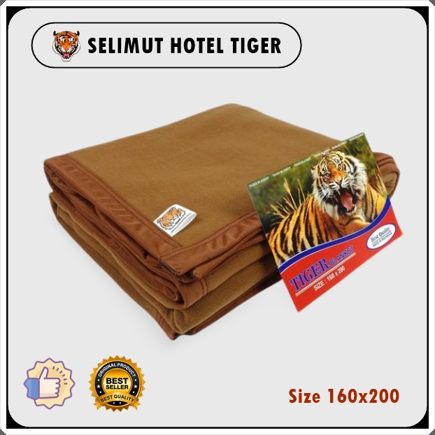 Jual Selimut Hotel Polos Dewasa Tiger Size 160X200 cm Bahan Polar ...