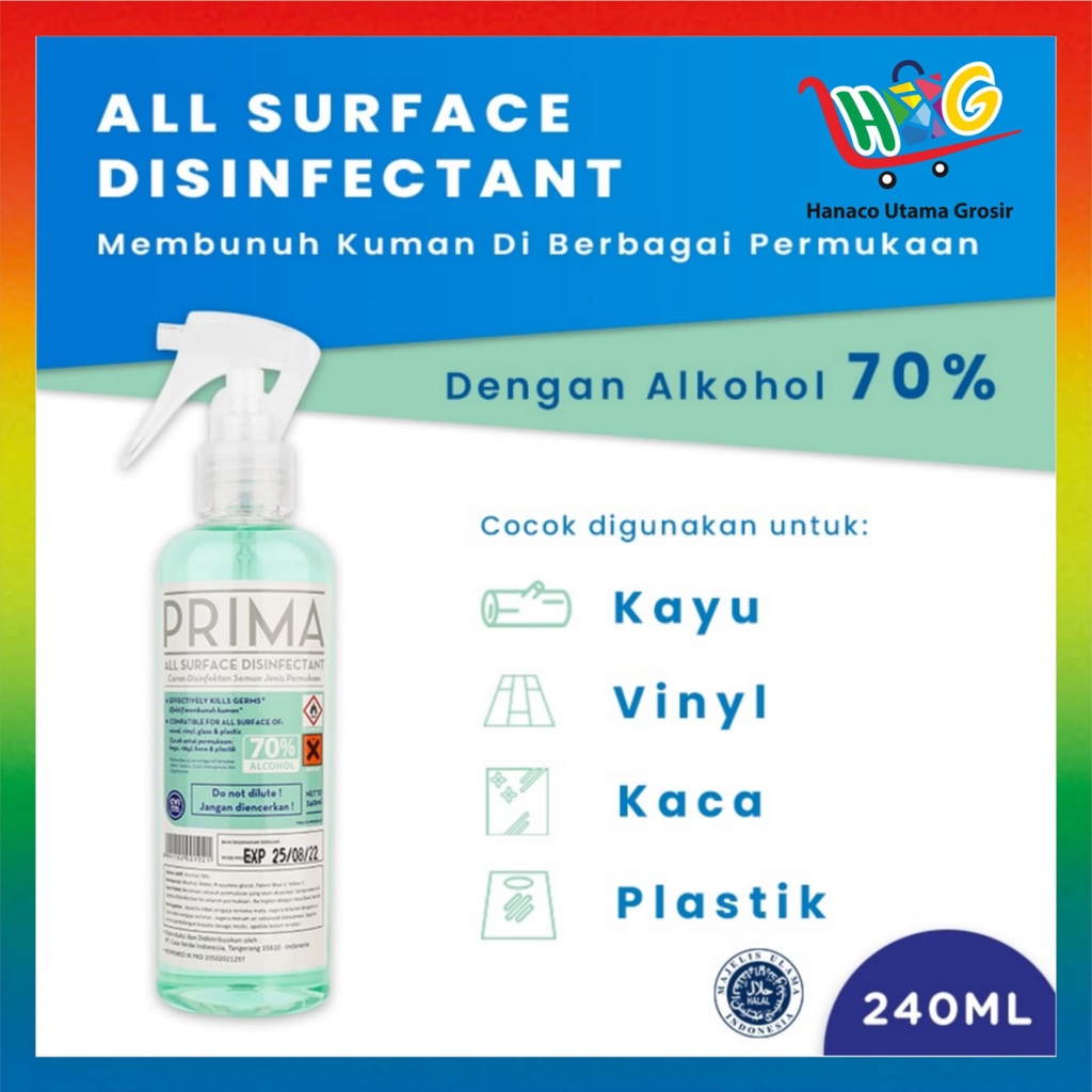 Jual Prima Protect All Surface Disinfectant 240ml | Shopee Indonesia