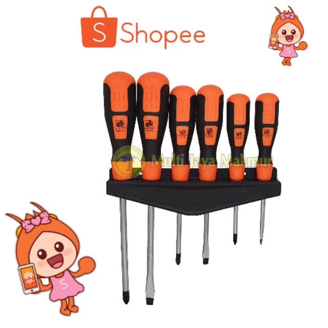 Jual OBENG SET OBENG LISTRIK SCREWDRIVER SET 6PCS NANKAI | Shopee Indonesia