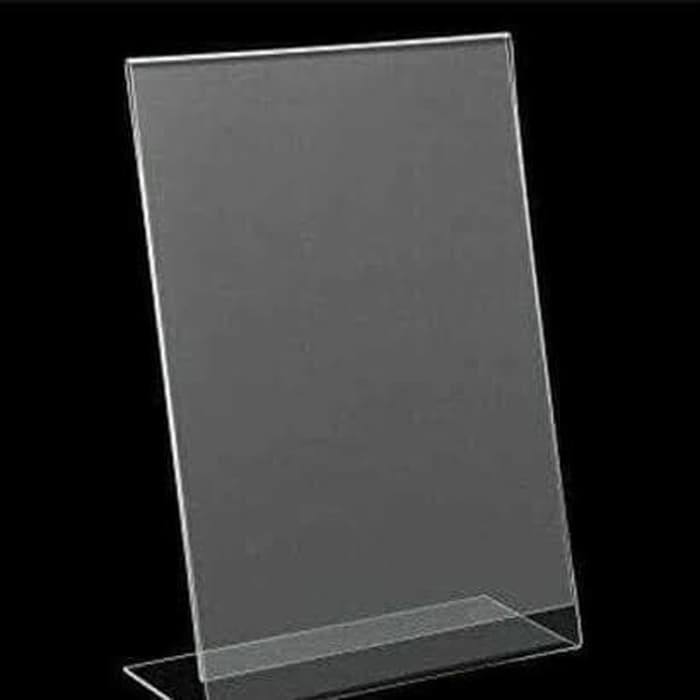 Jual Menu Holder Akrilik A4 2 sisi Miring | Shopee Indonesia