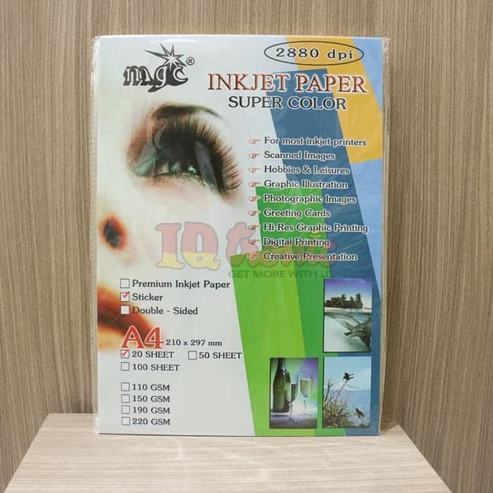 Jual Magic Inkjet Paper Stiker A4 | Shopee Indonesia