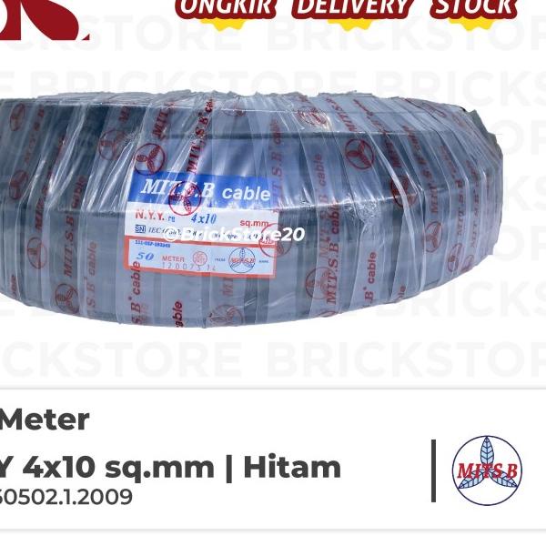 Jual KABEL NYY / TUFUR 4X10mm 4X10 mm MITSUBA / Meter Meteran Potongan | Shopee Indonesia