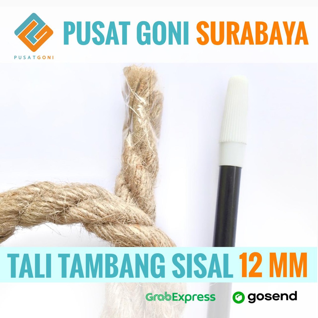 Jual Tali Tambang Sisal 12 MM - Tali Goni - Tampar Manila Serat Sisal ...