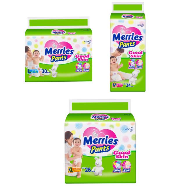 Jual merries good skin pants nb-s40 m34 l30 xl26 xxl18 | Shopee Indonesia