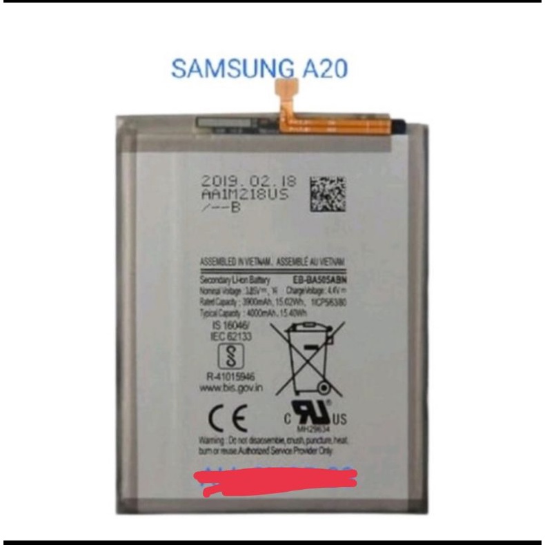 Jual BATERAI SAMSUNG A20/A30 ORIGINAL | Shopee Indonesia
