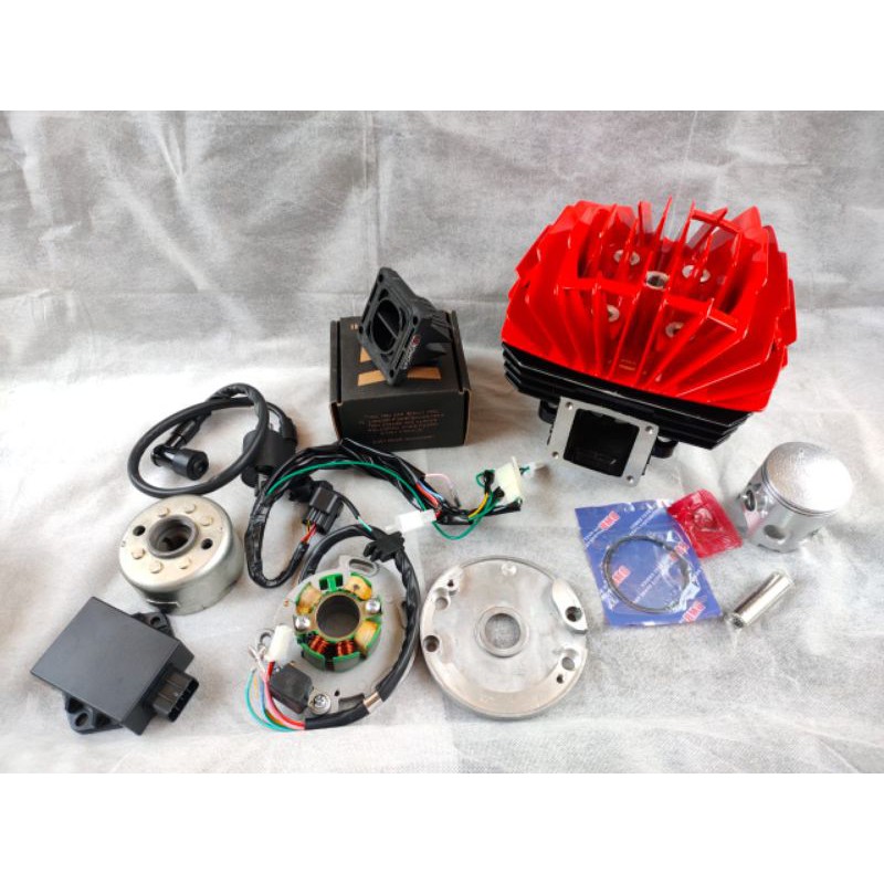 Jual paket blok porting blok cylinder rx king plus membran v force kop ...