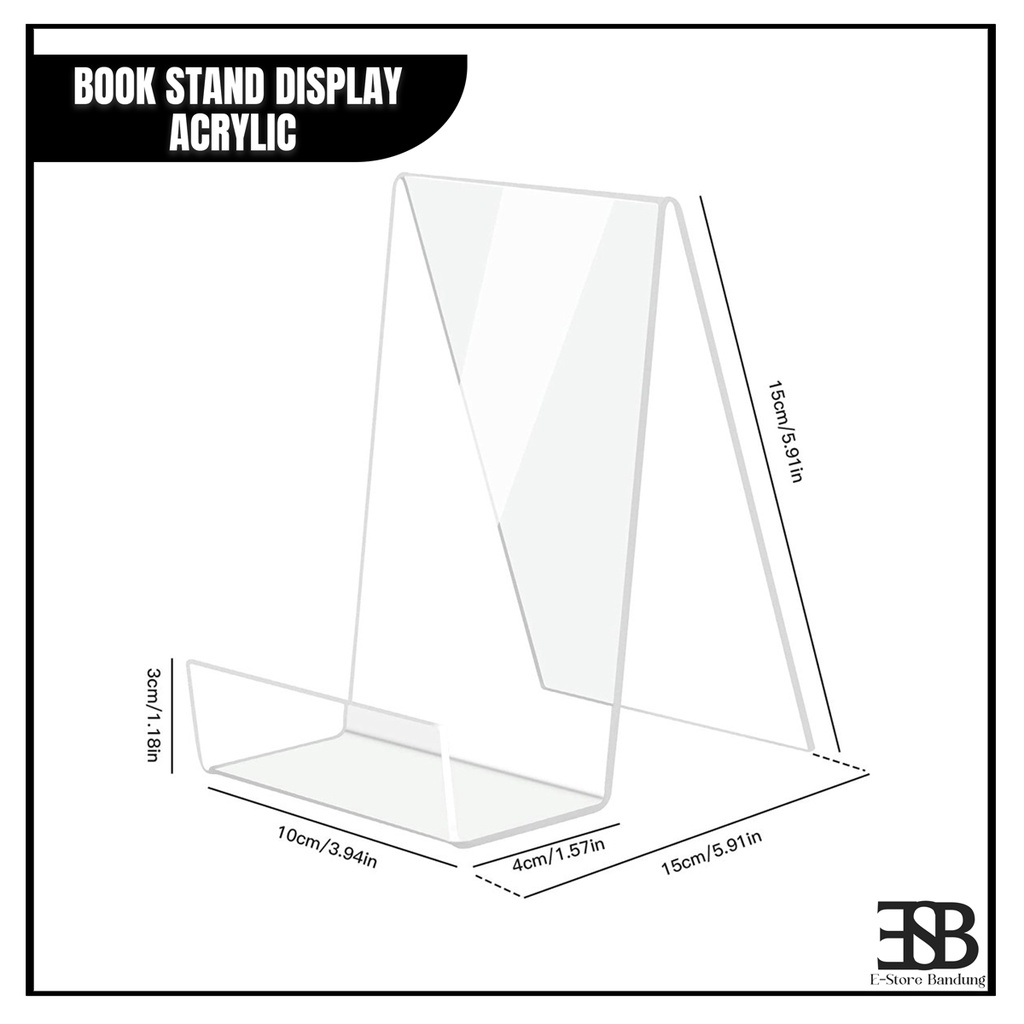 Jual Acrylic Book Stand Display Multingfungsi / Akrilik Holder ...