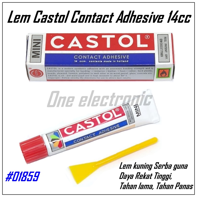 Jual Lem Castol Contact Adhesive 14cc Serbaguna daya Rekat kuat Tahan ...