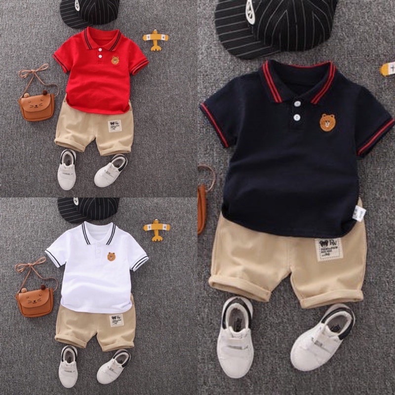 Jual JOANDJILL - Set Anak Polo Shirt Usia 1-5 tahun/Setelan Anak Cowok ...