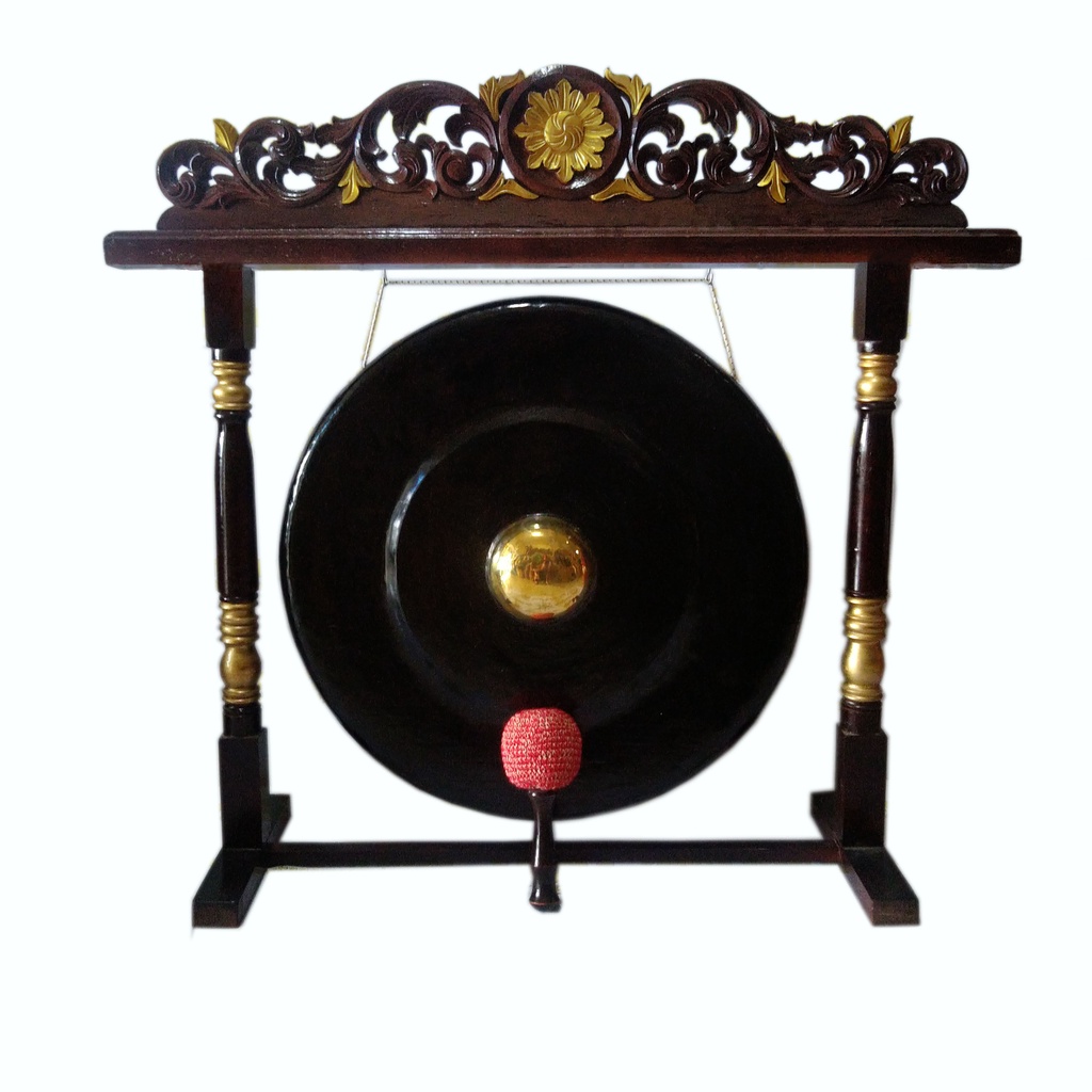 Jual gong peresmian besi/pencu kuningan 70cm full set kaki ukir dan ...