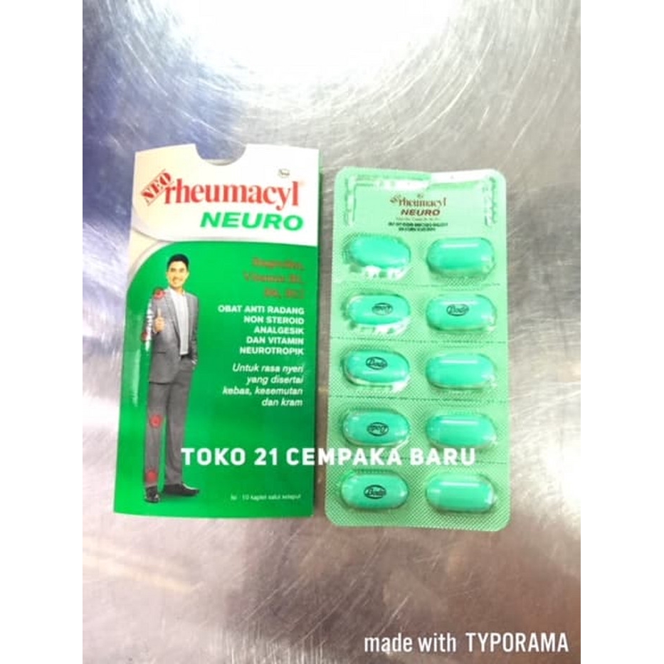 Jual Neo Rheumacyl NEURO 1 STRIP @ 10 Kaplet | Obat Nyeri Kesemutan ...