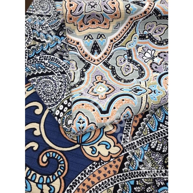 Jual Kain COTTON / KATUN MOTIF BATIK PAISLEY 2 - EXPORT QUALITY ...