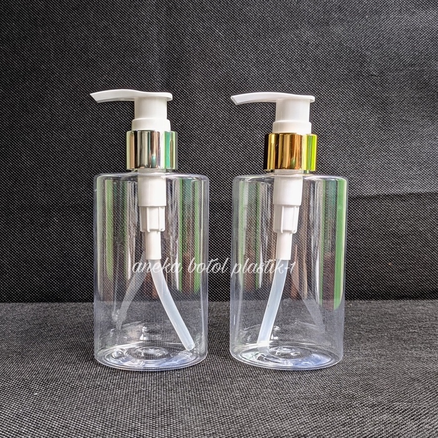Jual Botol Sabun Cair Pump 250ml Bening Pump Lotion Gold Silver / Botol Pump 250ml | Shopee ...
