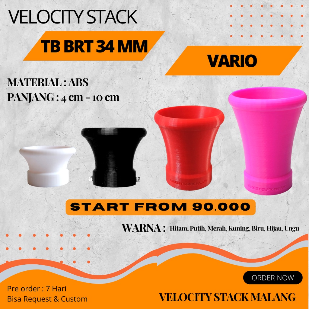 Jual Velocity Stack TB BRT uk 34mm Vario | Shopee Indonesia