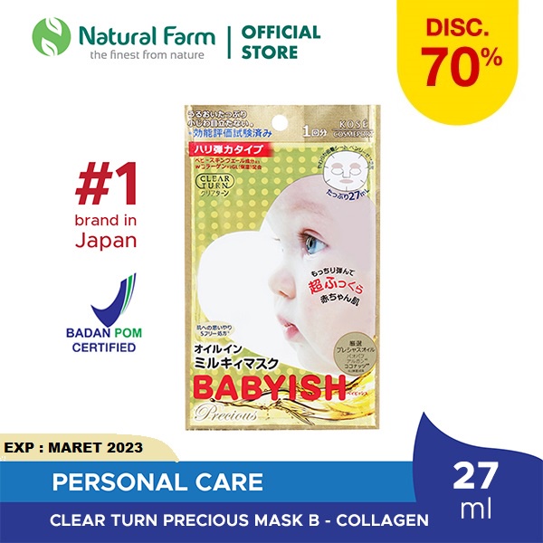 Jual Kose Cosmeport - Clear Turn Babyish Precious B (Mengenyalkan) 1 ...