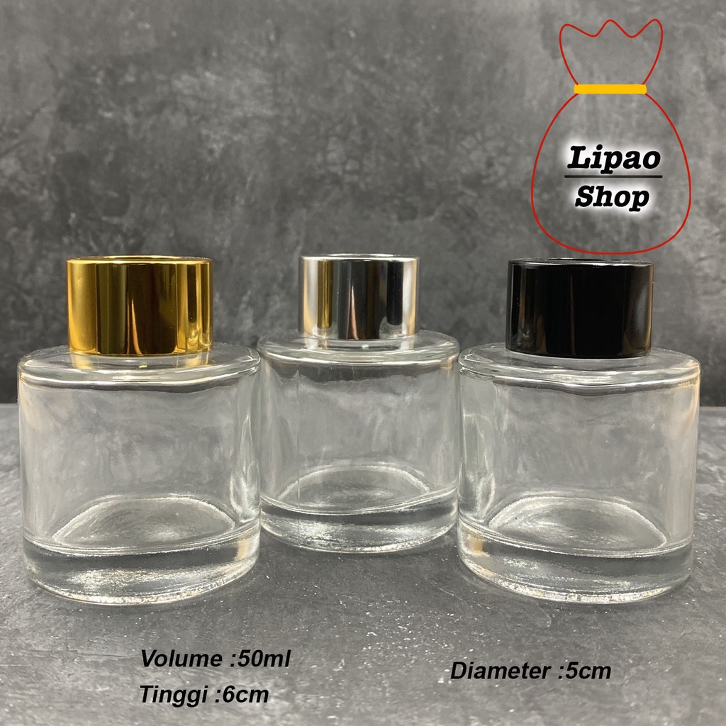 Jual Botol Reed Diffuser Bening / Transparan 50ml Kaca TEBAL - Aromatherapy Bottle | Shopee ...