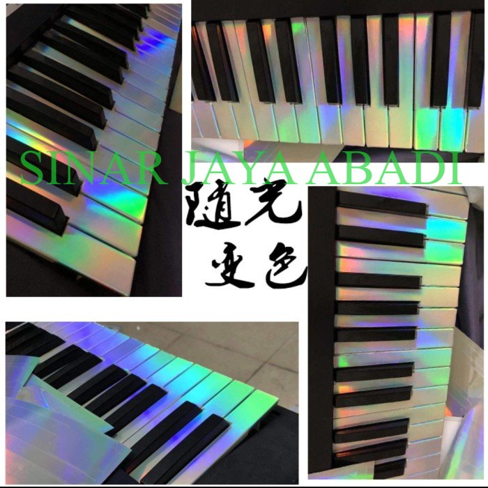Jual STIKER TUT KEYBOARD YAMAHA 3D HOLOGRAM 1 SET 5 OKTAV | Shopee ...