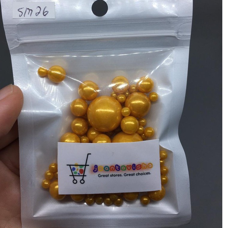 Jual sprinkle edible gold 15gr /trimit/sprinkel kue/sprinkel gold ...