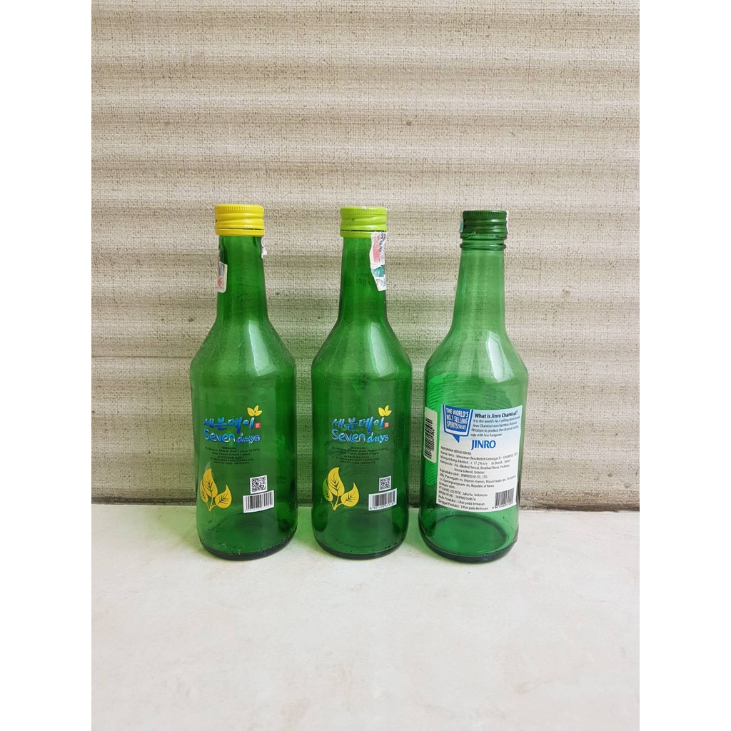 Jual Botol Soju Seven Days / Jinro Chamsul Kosong Bekas | Shopee Indonesia