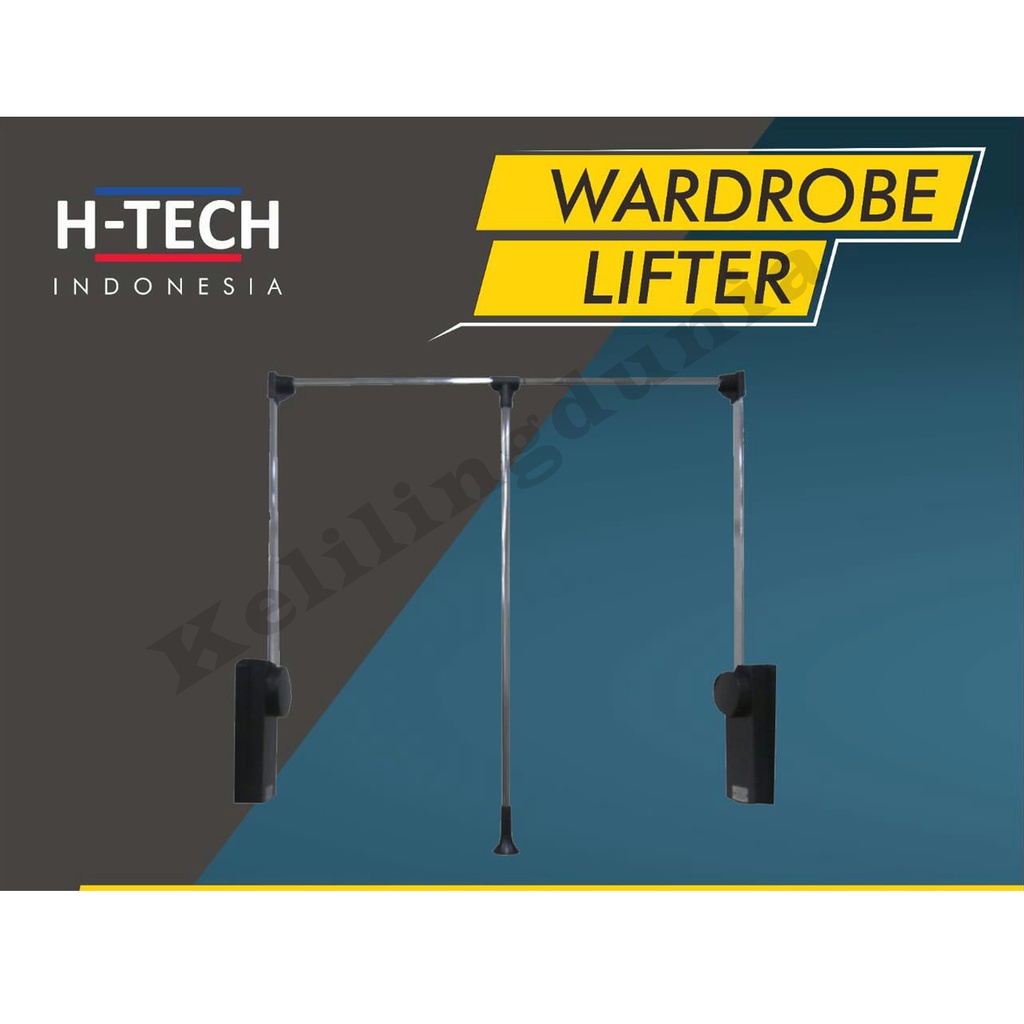 Jual Hanger Baju Tarik H-TECH Pull Down Wardrobe Lifter Dalam Lemari ...