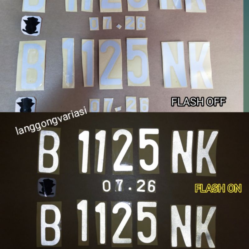 Jual sticker plat nomor mobil (sticker untuk merapikan plat nomor ...