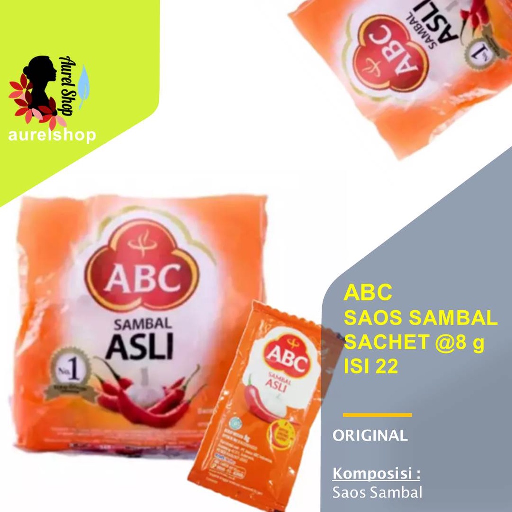 Jual ABC Saos Sambal kemasan Sachet @8 gram | Shopee Indonesia
