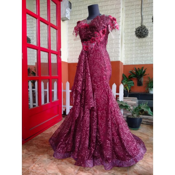 Jual Special Request Custom Model / Gaun Dress pesta / Gaun Pengantin ...