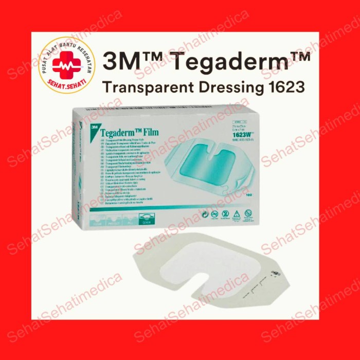 Jual Tegaderm 1623 / Tegaderm 1623W / Plaster infus Transparan / Anti ...