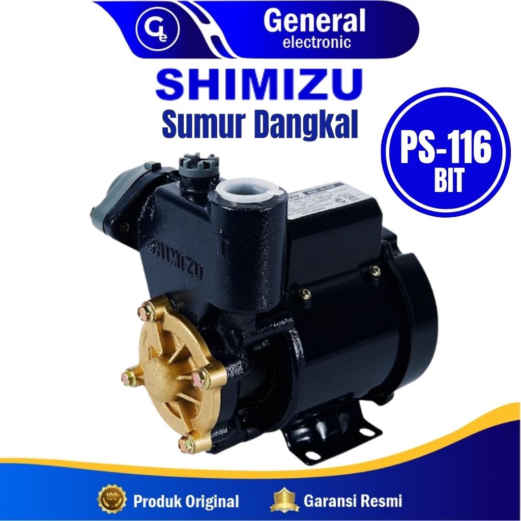 Jual Pompa air SHIMIZU PS-116 BIT (sumur dangkal) 125 watt | Shopee Indonesia