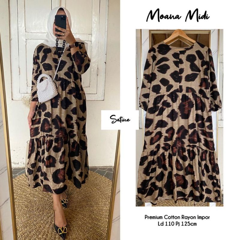Jual MOANA MIDI MAXY ( SATINE ) | Shopee Indonesia