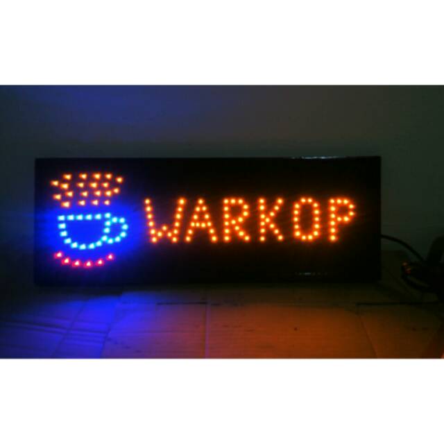 Jual Tulisan lampu led / led sign warkop ekonomis | Shopee Indonesia