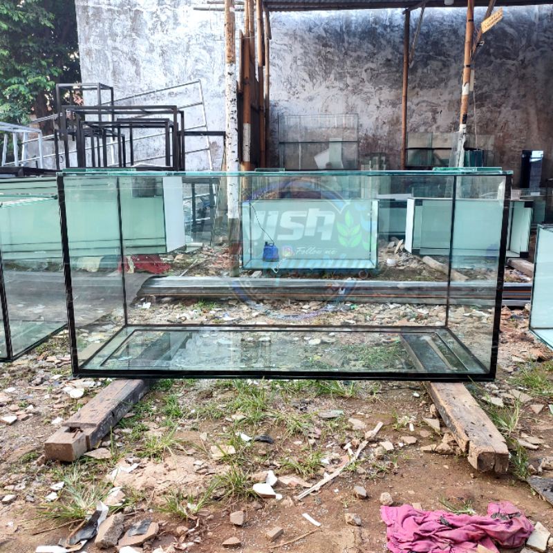 Jual AQUARIUM 150X60X70 FULL KACA 12MM FULL SABUK ATAS BAWAH KUAT DAN ...