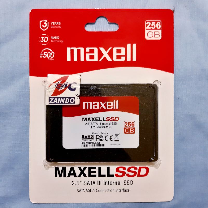 Jual HARDISK SSD 256GB MAXELL, SSD MAXELL 257GB SATA III, MAXELL ...