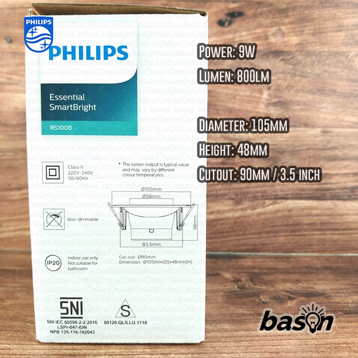Jual PHILIPS RS100B 9W 800lm D90 220V - Lampu LED Spotlight | Shopee ...