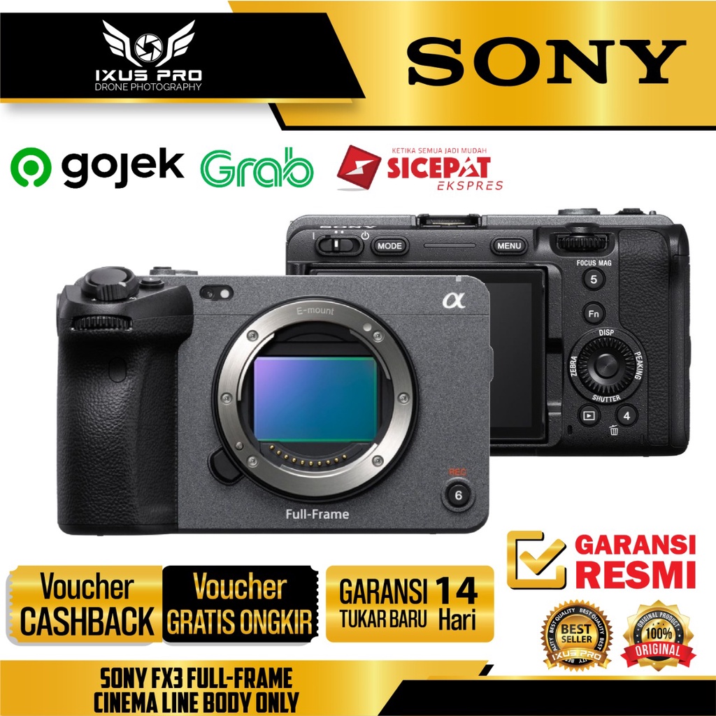 Jual Sony FX3 Full-frame Cinema Line Body Only / Sony FX3 CInema Line ...