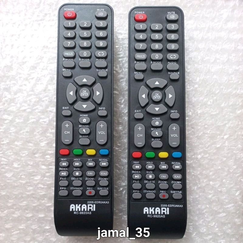 Jual REMOT TV AKARI SMART TV LED LCD RC99220AS | Shopee Indonesia