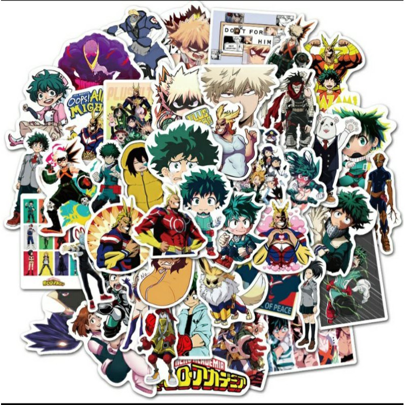 Jual stiker anime my hero academia/boku no hero academia stiker murah ...