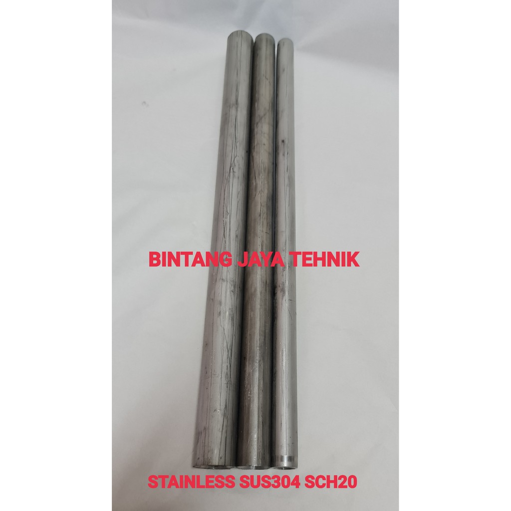 Jual PIPA STAINLESS 1/2" x 100cm SUS304/304L SCH20 | Shopee Indonesia