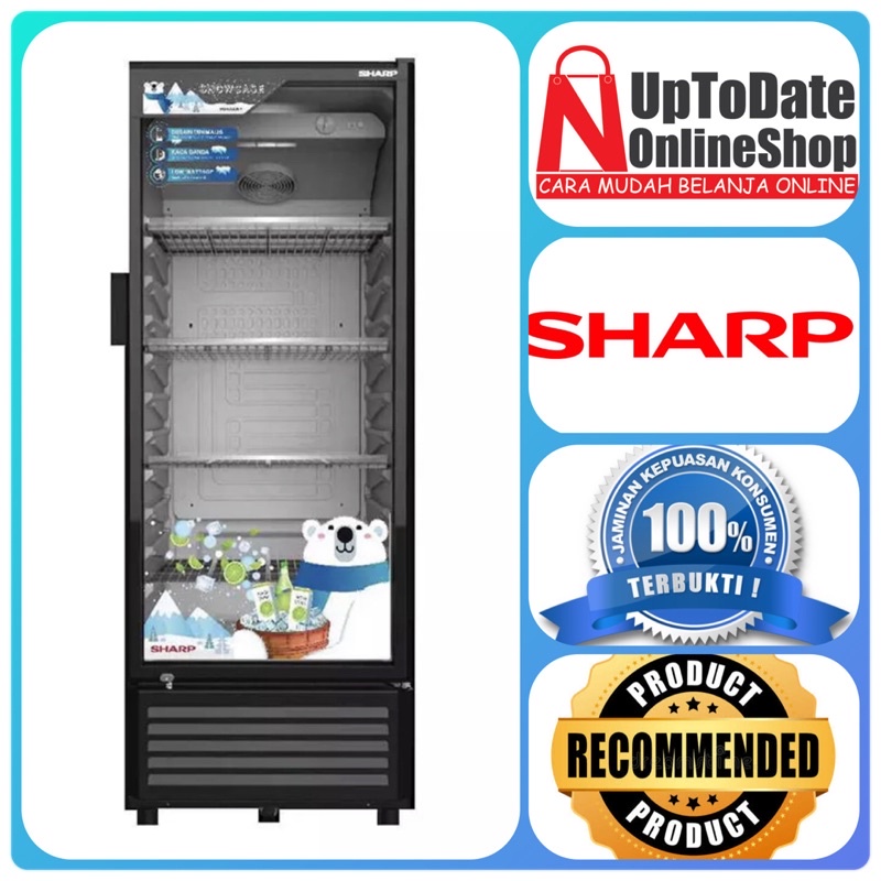 Jual SHOWCASE SHARP SCH-250FS SCH 250 FS 250FS SUPER COOLING SUPER LOW ...
