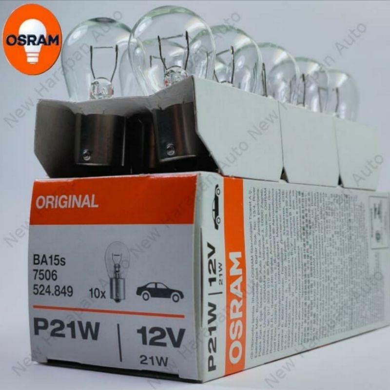 Jual BOHLAM OSRAM 12V 21W LAMPU SEIN PUTAR KAKI 1 - ISI 10PCS - | Shopee Indonesia