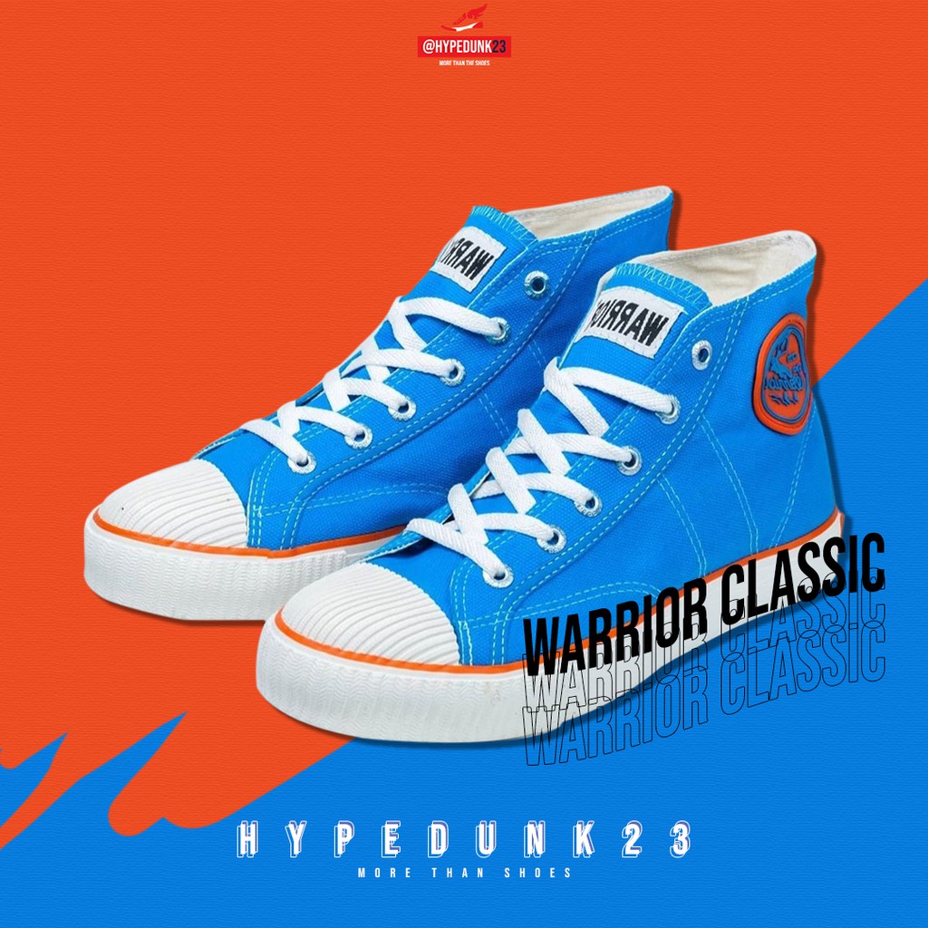 Jual Sepatu Warrior Classic High Cut Blue Turkish (Biru Turkish ...