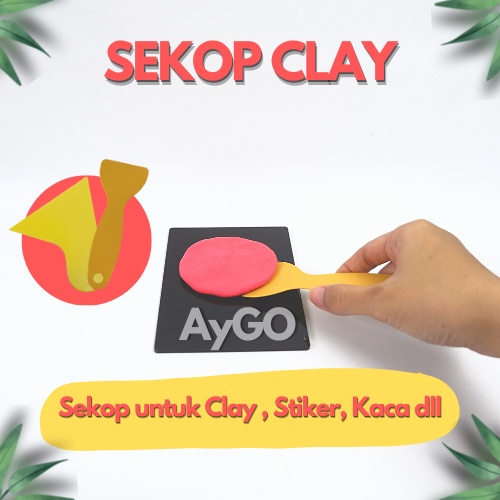 Jual SEKOP CLAY / SCRAPER CLAY / SEROKAN CLAY / SEKOP PASANG STIKER ...
