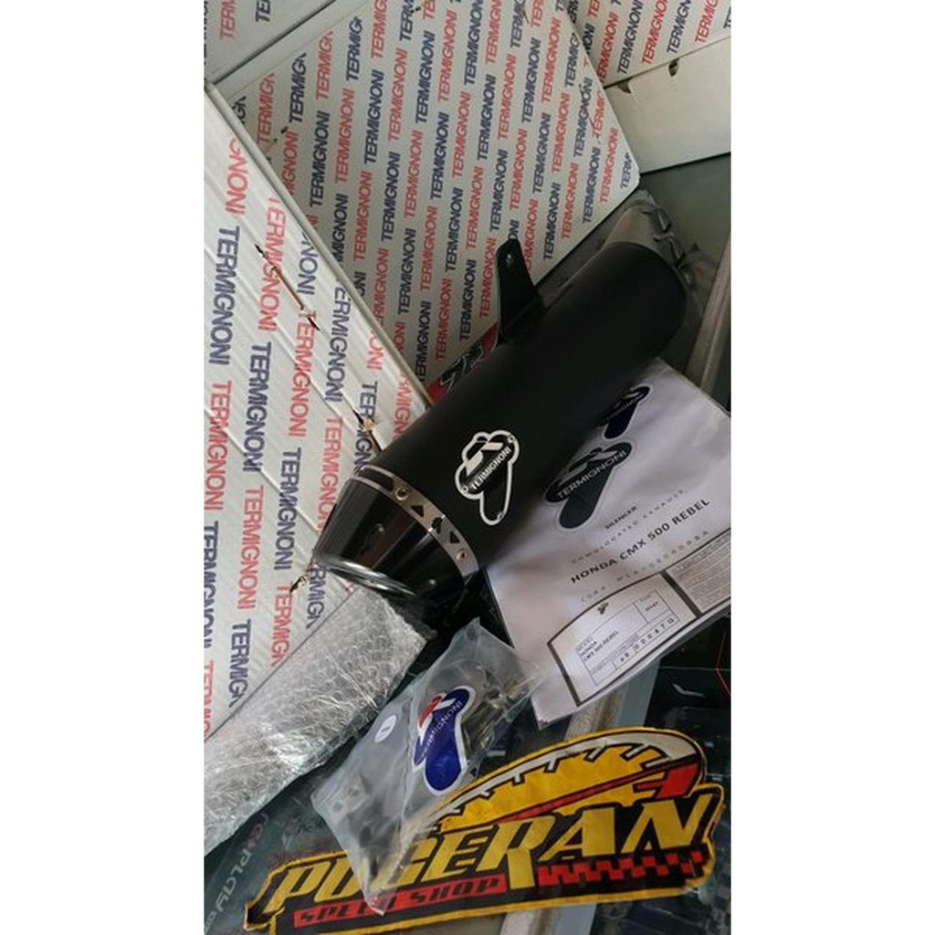Jual KNALPOT HONDA REBEL 500 CC TERMIGNONI ORIGINAL onderdil | Shopee ...