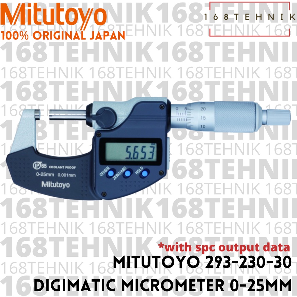 Jual MITUTOYO 293-230-30 DIGITAL OUTSIDE MICROMETER 0-25 MM DIGIMATIC | Shopee Indonesia